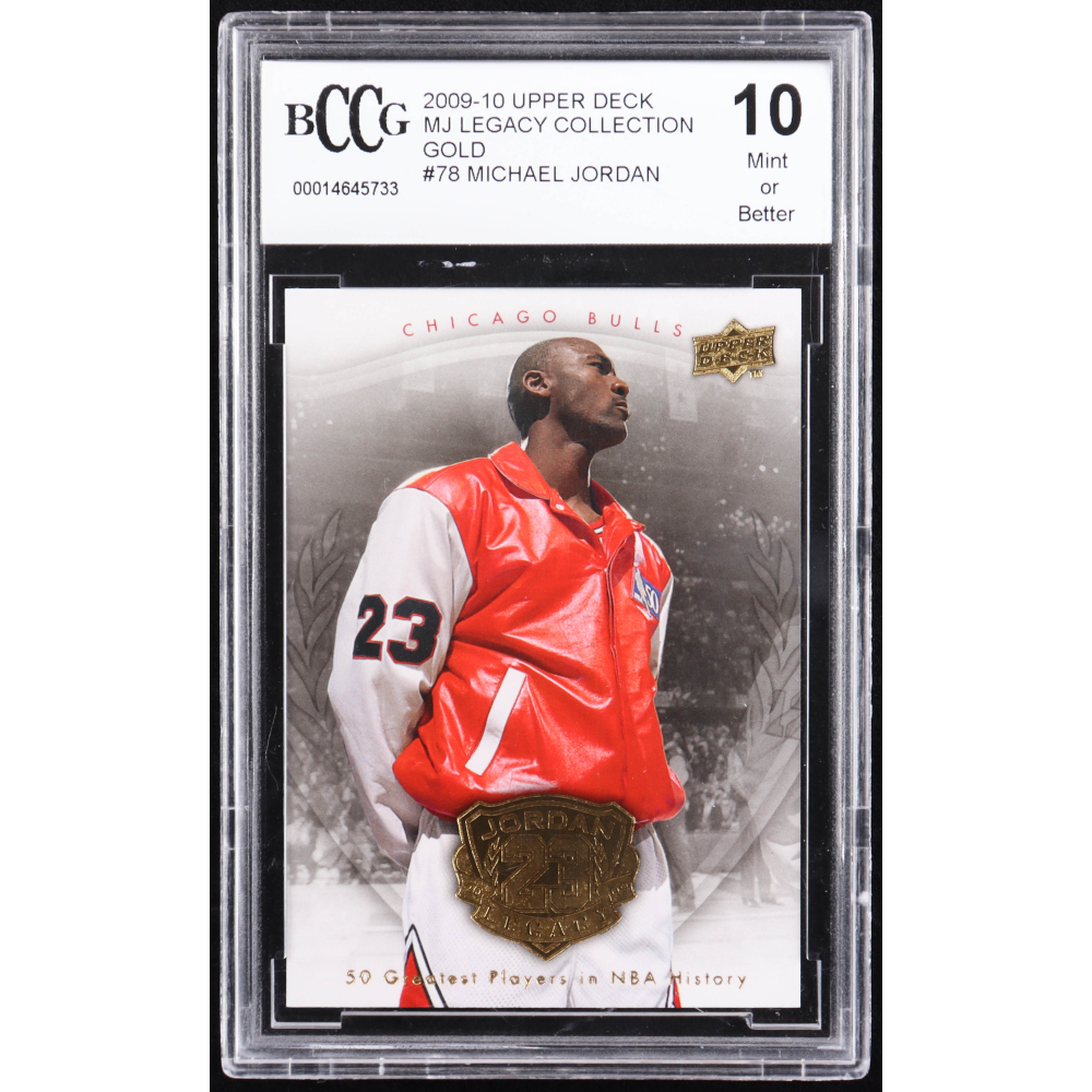 Michael Jordan 2009-10 Upper Deck Michael Jordan Legacy Collection Gold ...
