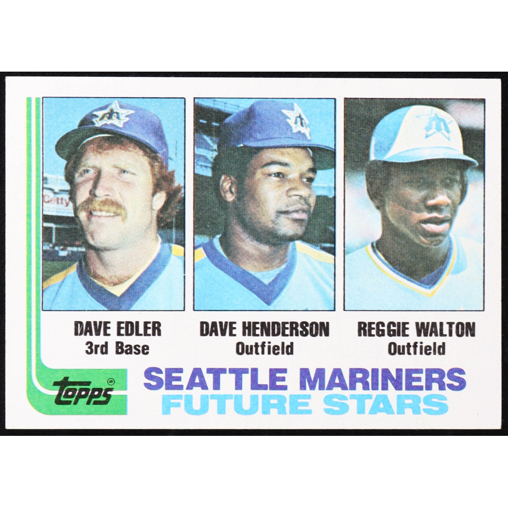 Dave Edler / Dave Henderson / Reggie Walton 1982 Topps #711 RC ...