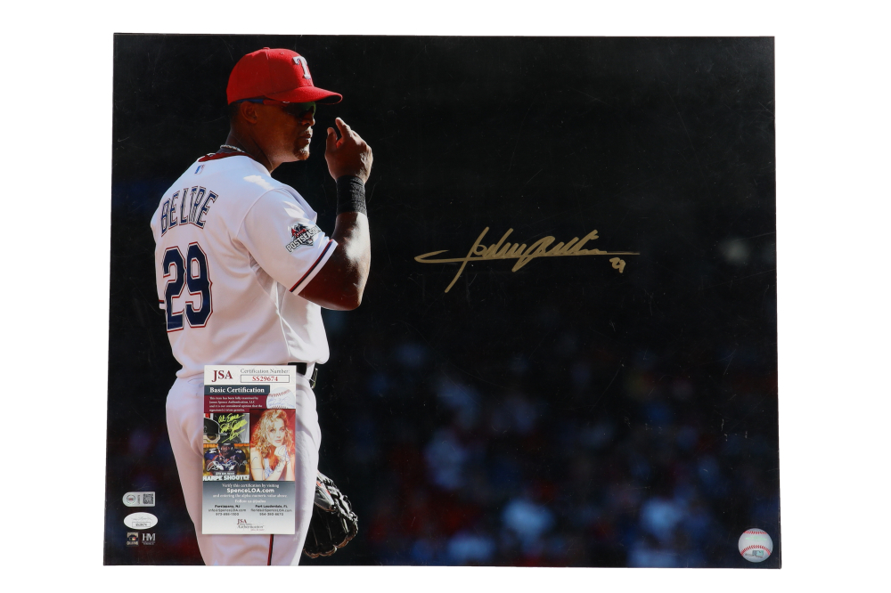 Adrian Beltre Signed Rangers 16x20 Photo (JSA & USA SM) | Pristine Auction