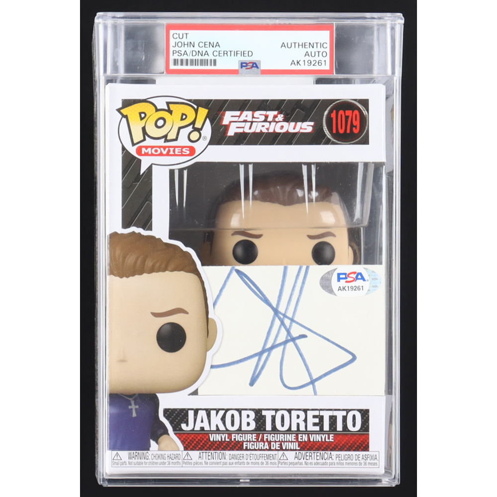 John Cena Signed Cut with "Fast & Furious" #1079 Jakob Toretto Funko ...