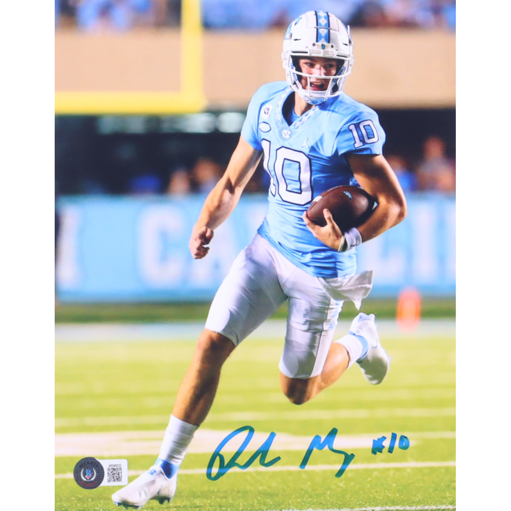 Drake Maye Signed North Carolina Tar Heels 8x10 Photo (Beckett ...
