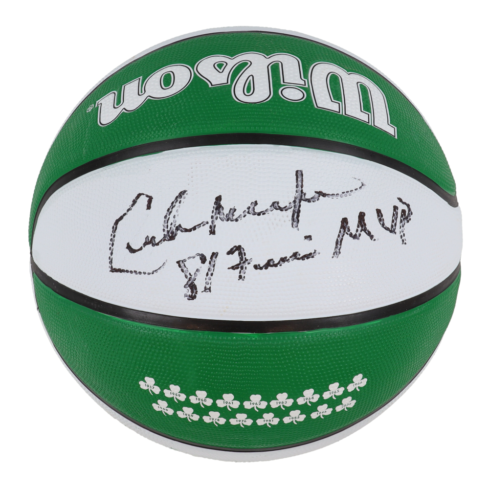 Cedric Maxwell Signed Celtics Logo NBA Basketball Inscribed "81 Finals ...