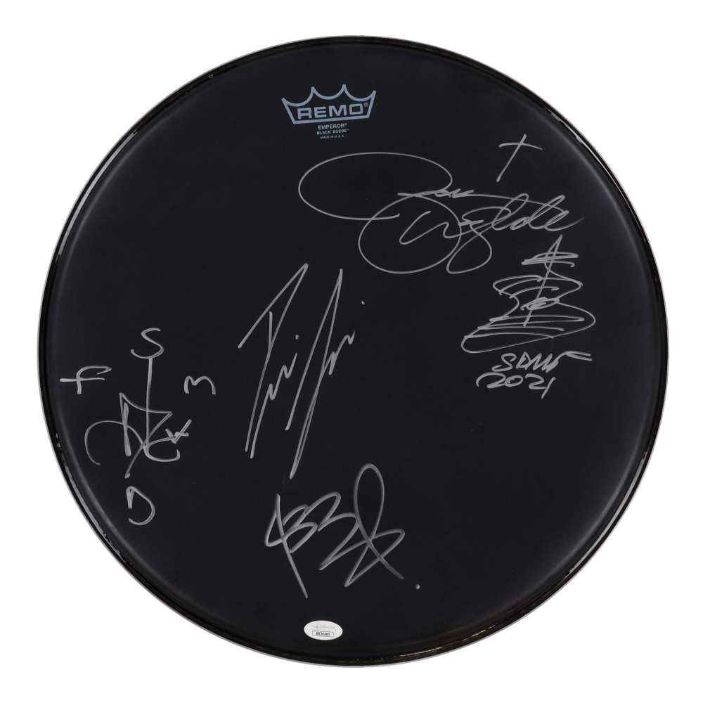 Black Label Society 16.5" Drumhead Band-Signed by (4) with Zakk Wylde ...