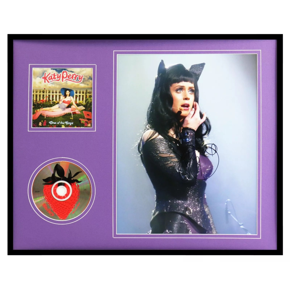 Katy Perry Signed Custom Framed "One of the Boys" Photo Album Display ...
