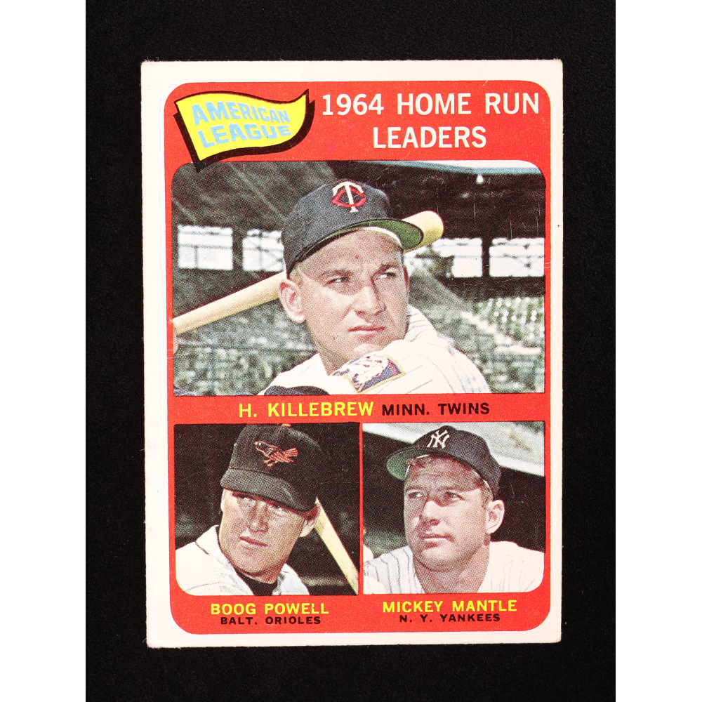 Harmon Killebrew / Mickey Mantle / Boog Powell 1965 Topps #3 AL Home ...