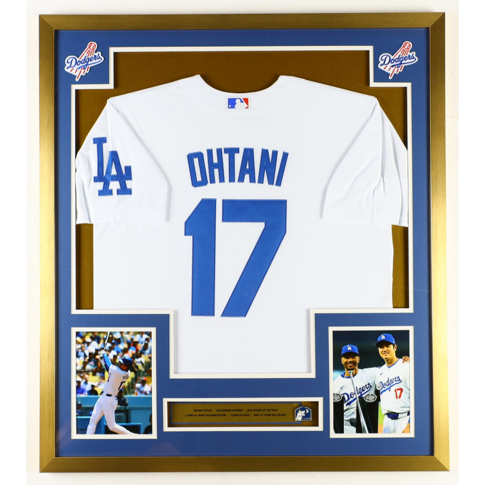 Shohei Ohtani Dodgers Custom Framed Jersey Display With Japanese Script ...