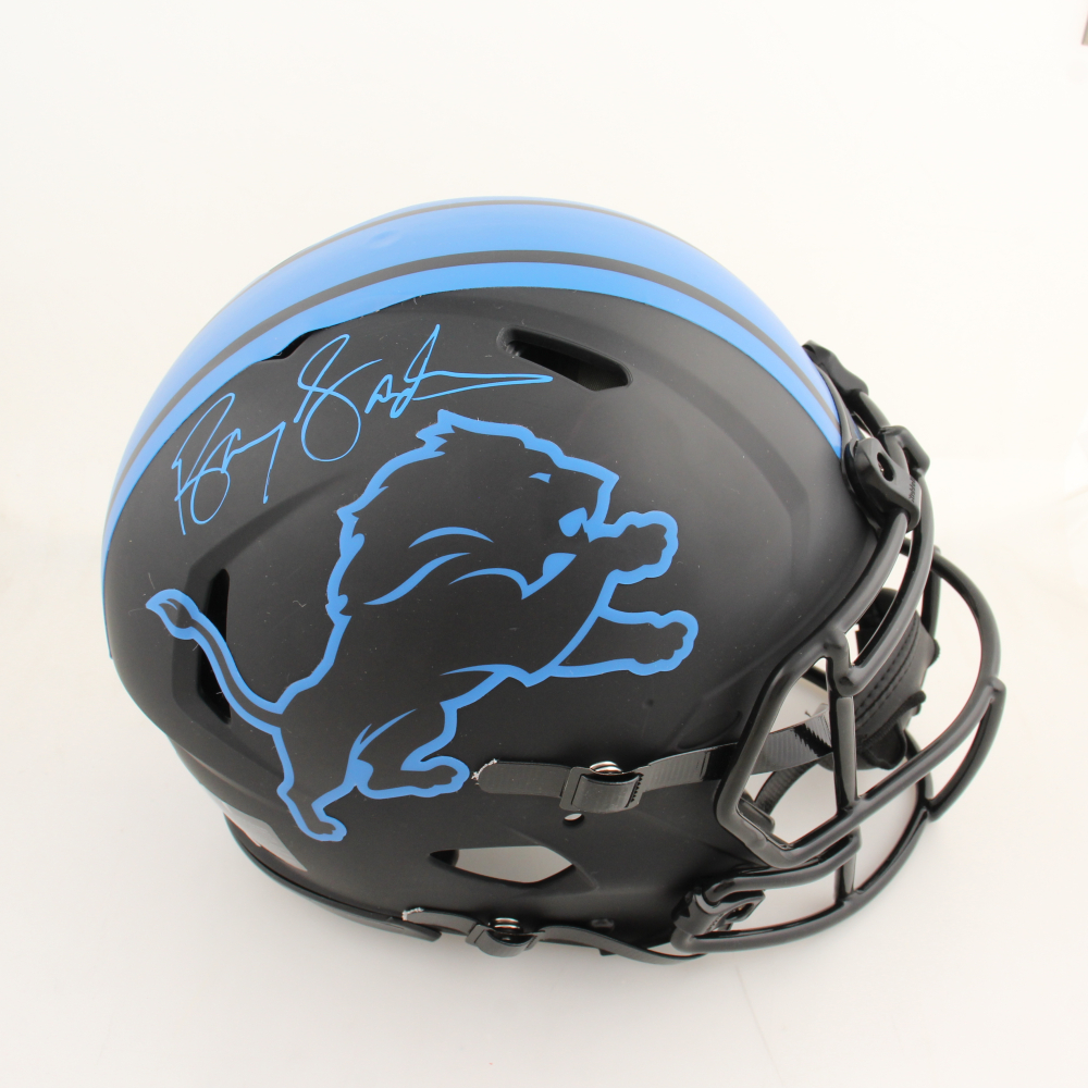 Barry Sanders Signed Lions Full-Size Authentic On-Field Eclipse ...