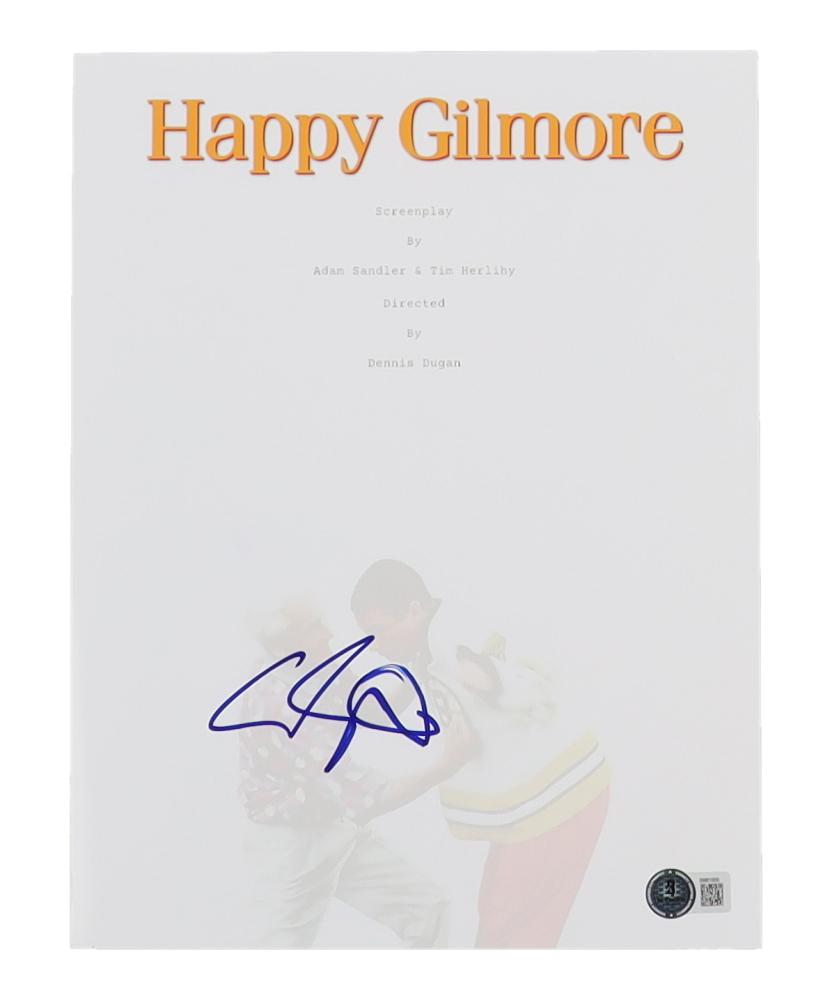 Adam Sandler Signed "Happy Gilmore" 8x10 Script Cover Page (Beckett ...