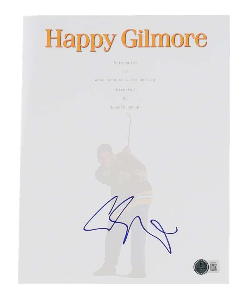 Adam Sandler Signed "Happy Gilmore" 8x10 Script Cover Page (Beckett ...