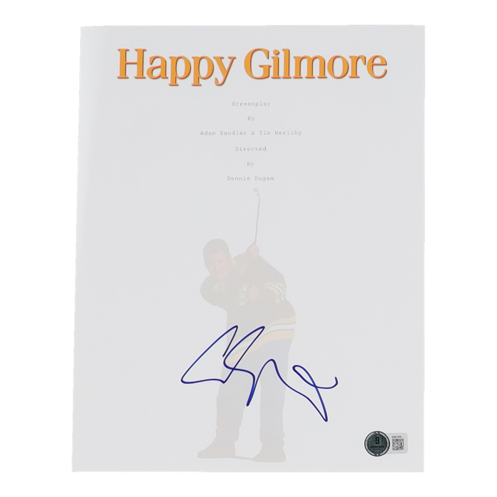 Adam Sandler Signed "Happy Gilmore" 8x10 Script Cover Page (Beckett ...