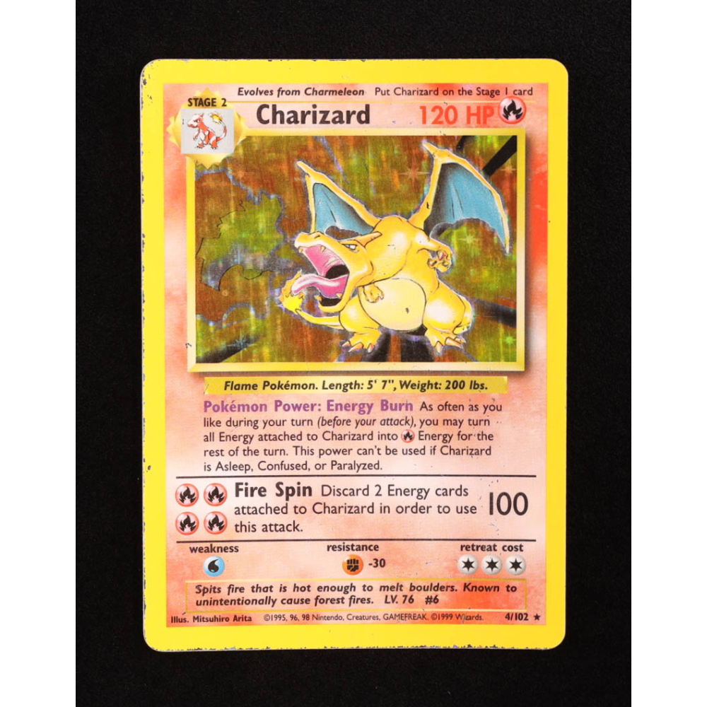 Charizard 1999 Pokemon Base Unlimited #4 Holo | Pristine Auction