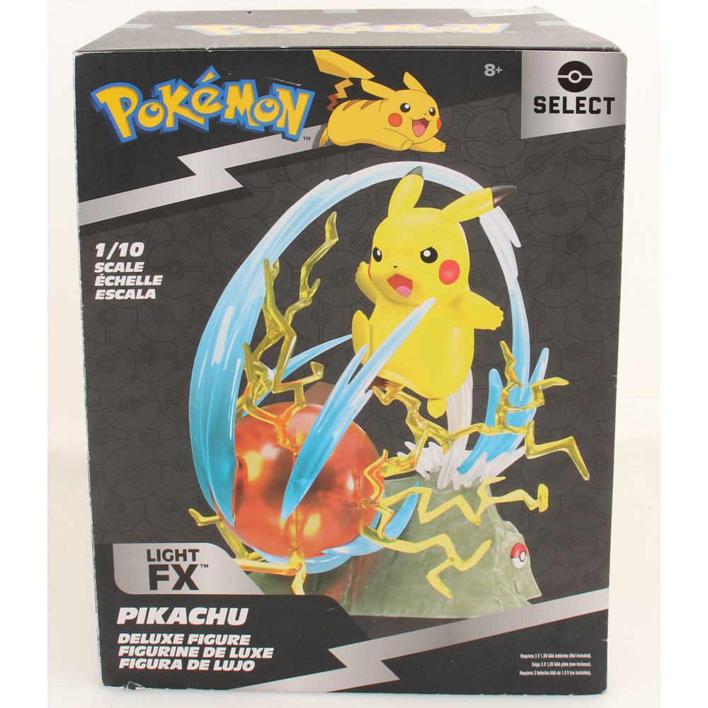 2021 Jazwares x Pokemon 1/10 Scale Pikachu Deluxe Figure Select Light ...