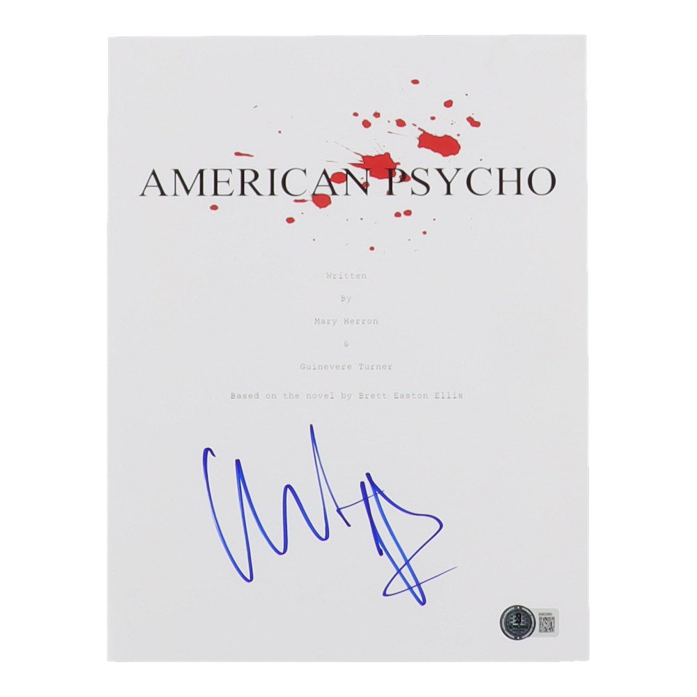 Christian Bale Signed "American Psycho" 8x10 Script Cover Page (Beckett ...