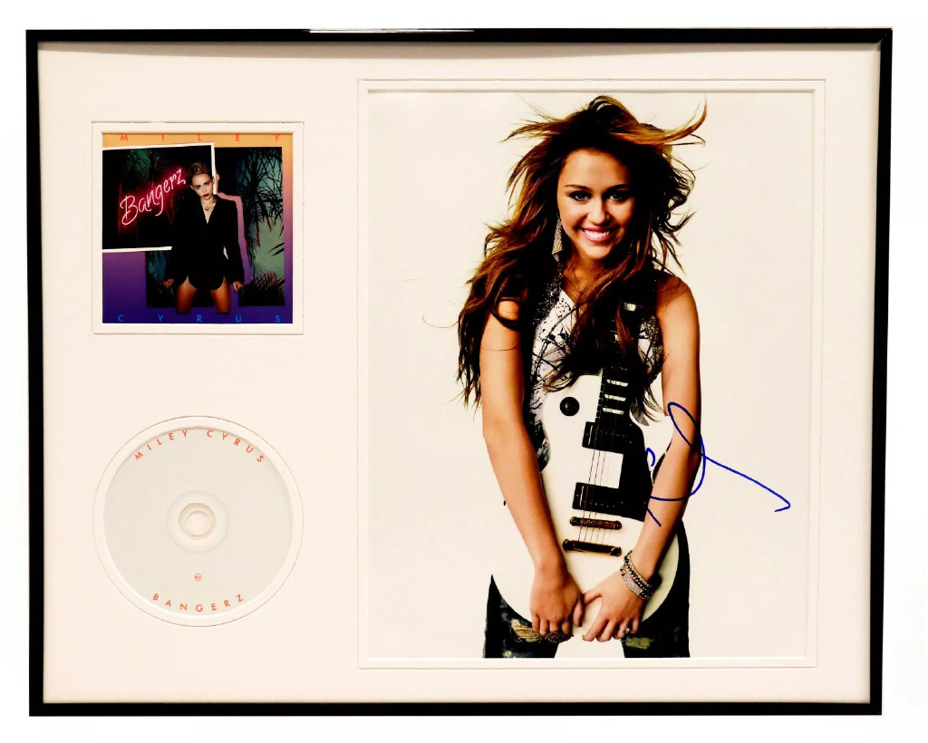 Miley Cyrus Signed Custom Framed Photo Display (JSA) | Pristine Auction