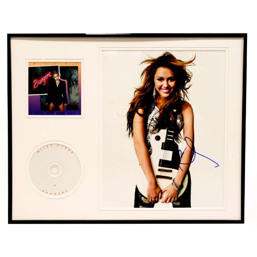 Miley Cyrus Signed Custom Framed Photo Display (JSA) | Pristine Auction