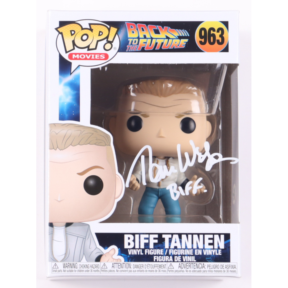 Tom Wilson Signed "Back to the Future" #963 Biff Tannen Funko Pop! Vinyl Figure Inscribed "Biff ...