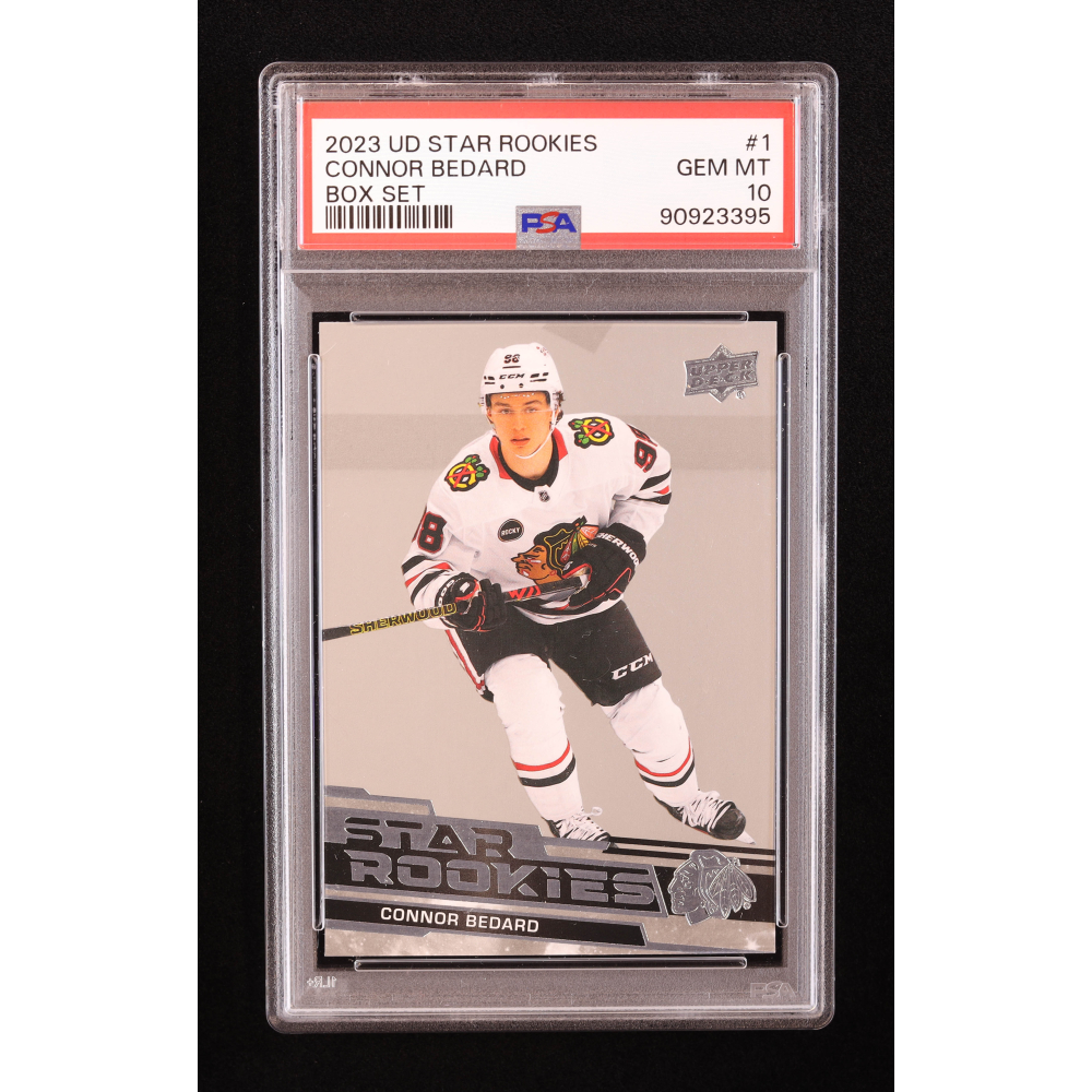 Connor Bedard 2023-24 Upper Deck Star Rookies #1 RC (PSA 10) | Pristine ...