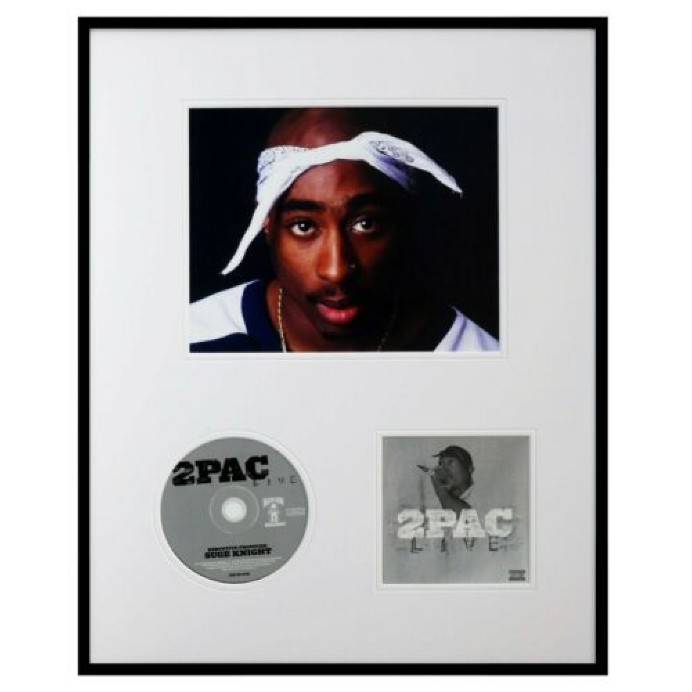 Tupac Custom Framed CD & Photo Display | Pristine Auction