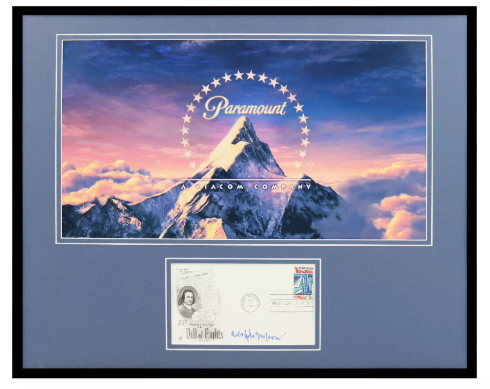 Adolph Zukor Signed Paramount Pictures Custom Framed Cut Display (JSA ...