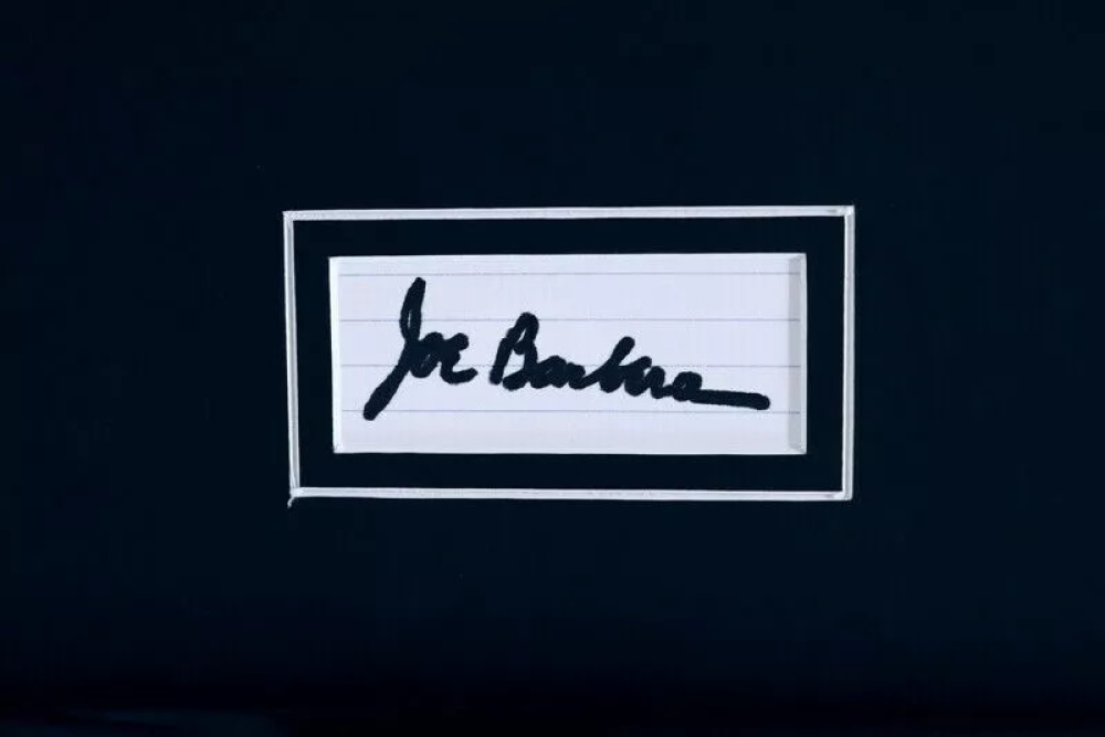 Joseph Barbera Signed Paramount Pictures Custom Framed Cut Display (JSA ...