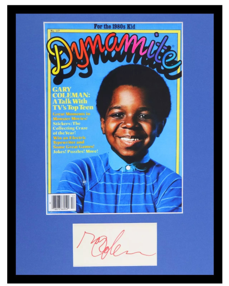 Gary Coleman Signed Custom Framed Cut Display (JSA) | Pristine Auction