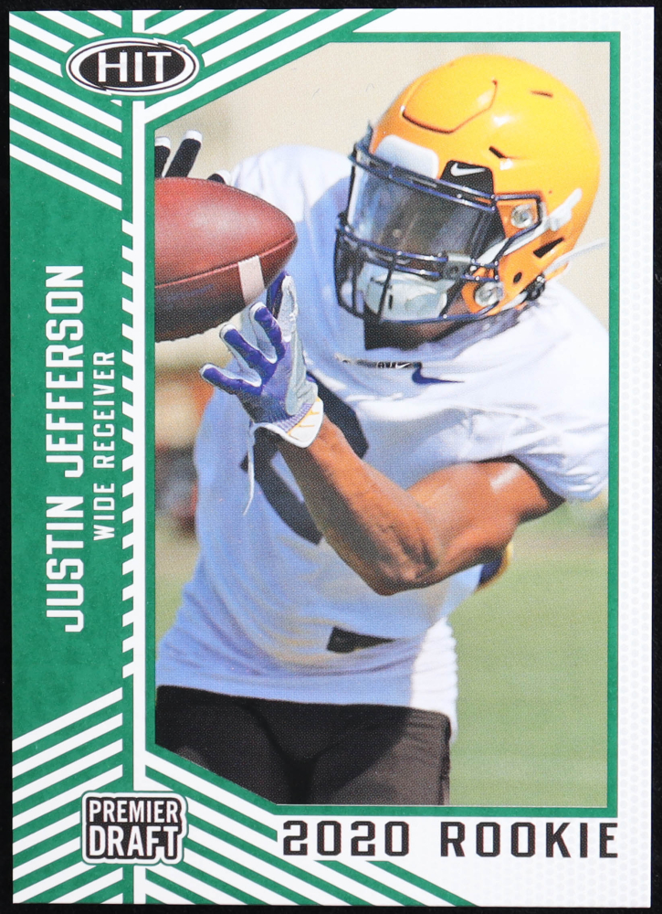 Justin Jefferson 2020 SAGE HIT Green #2 RC | Pristine Auction