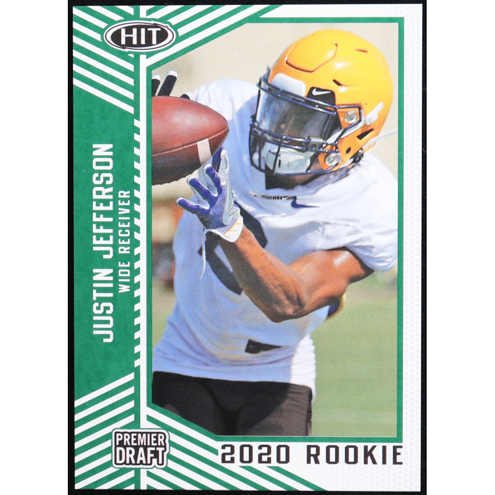 Justin Jefferson 2020 SAGE HIT Green #2 RC | Pristine Auction