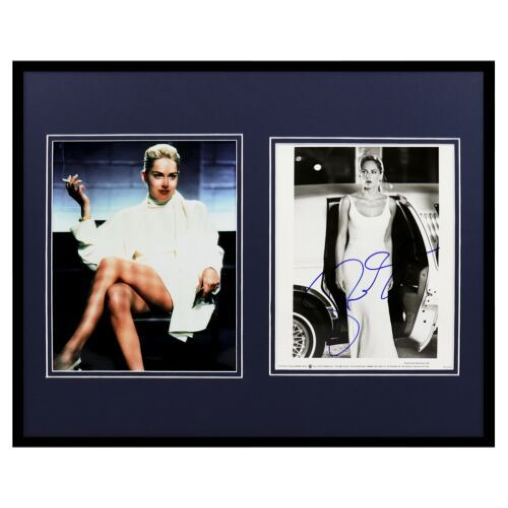 Sharon Stone Signed "Basic Instinct" Custom Framed Photo Display (JSA ...