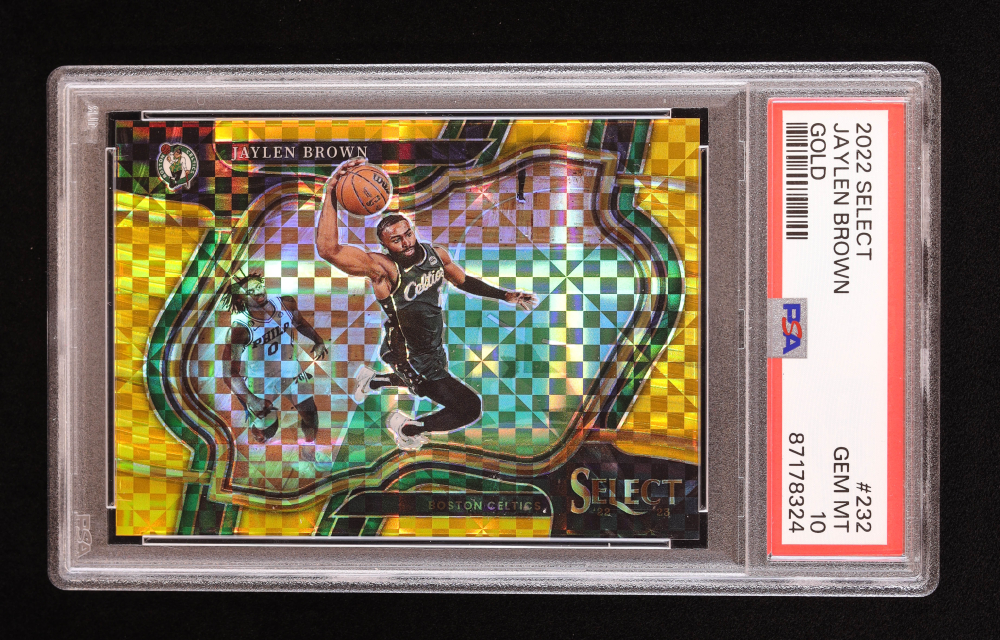 Jaylen Brown 2022-23 Select Prizms Gold #232 #03/10 (PSA 10) | Pristine ...