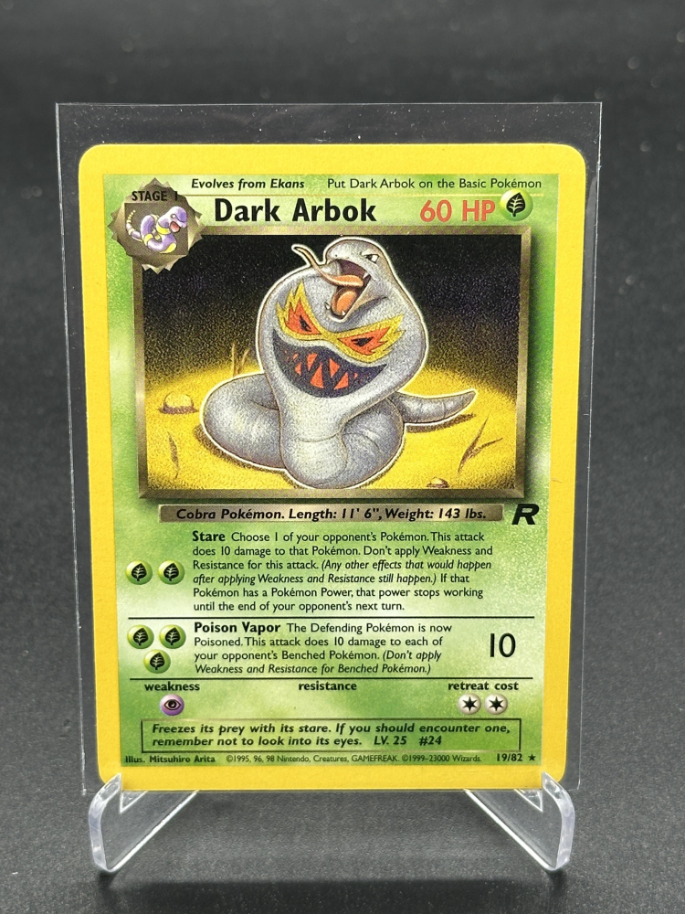 Dark Arbok 2000 Pokemon Team Rocket Unlimited #19 | Pristine Auction
