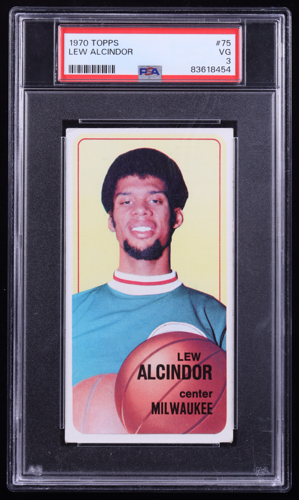 Lew Alcindor 1970-71 Topps #75 | Kareem Abdul-Jabbar (PSA 3) | Pristine ...