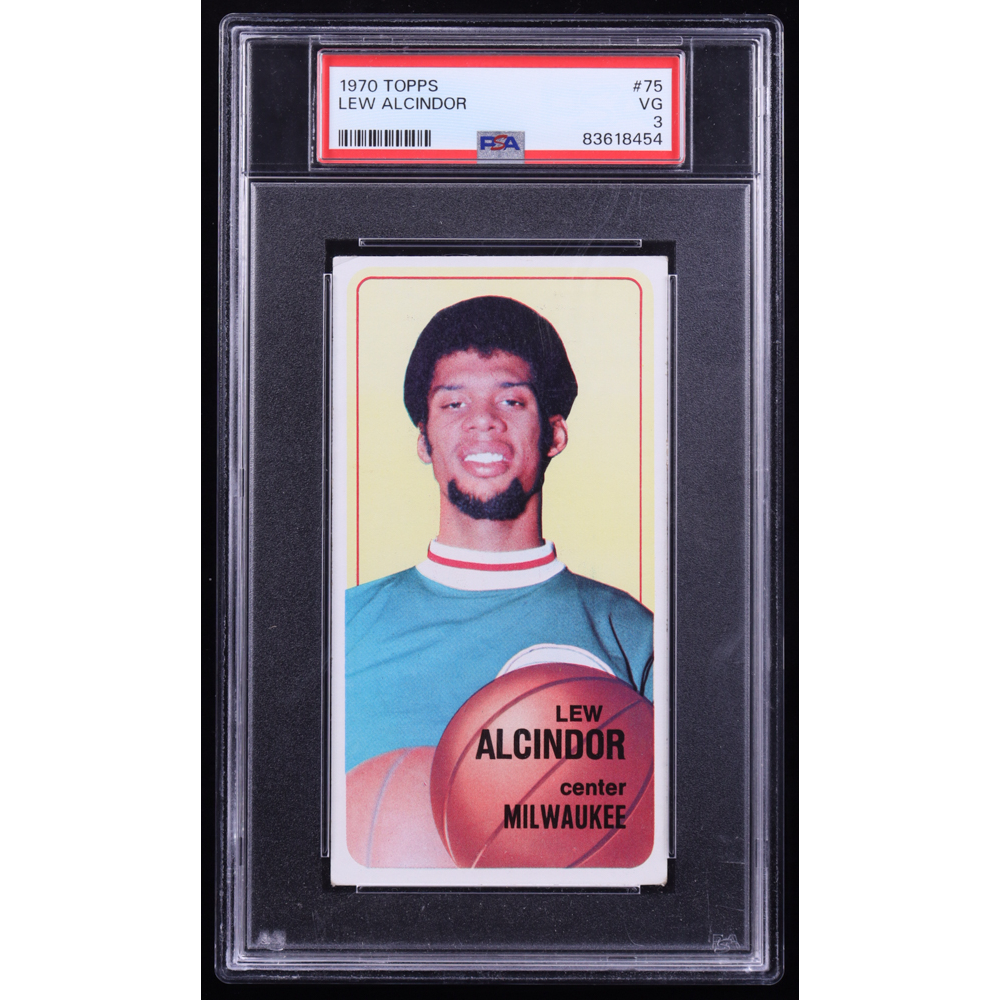 Lew Alcindor 1970-71 Topps #75 | Kareem Abdul-Jabbar (PSA 3) | Pristine ...
