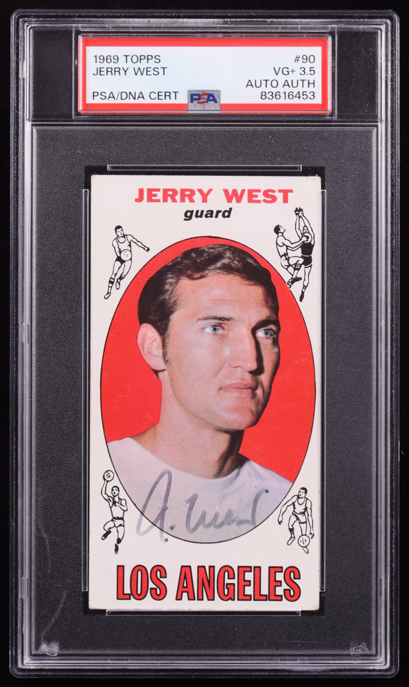 Jerry West Signed 1969-70 Topps #90 (PSA 3.5) | Pristine Auction