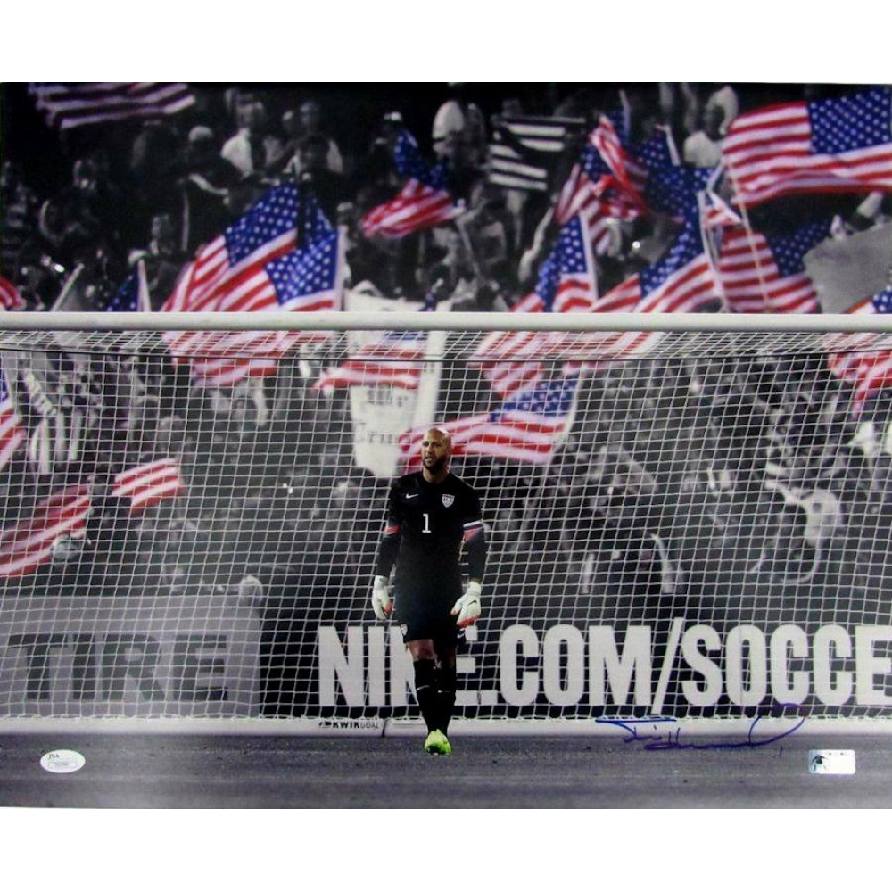 Tim Howard Signed Team USA 16x20 Photo Inscribed "Bud Fox" (JSA ...