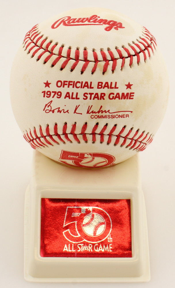 1979 50th All-Star Game Logo Baseball With Stand | Pristine Auction