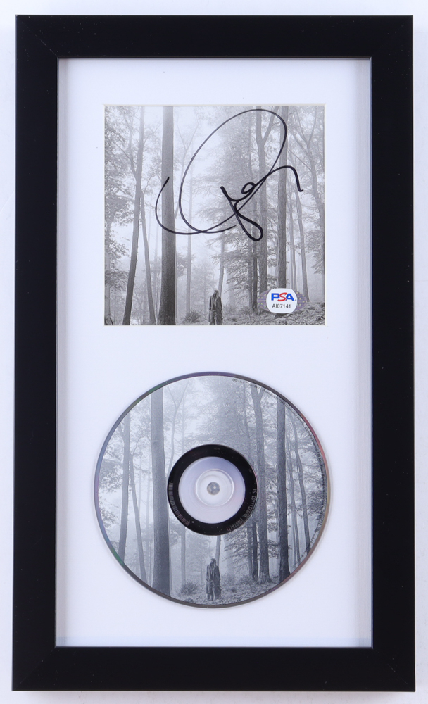 Taylor Swift Signed Custom Framed "Folklore" CD Insert Display (PSA ...