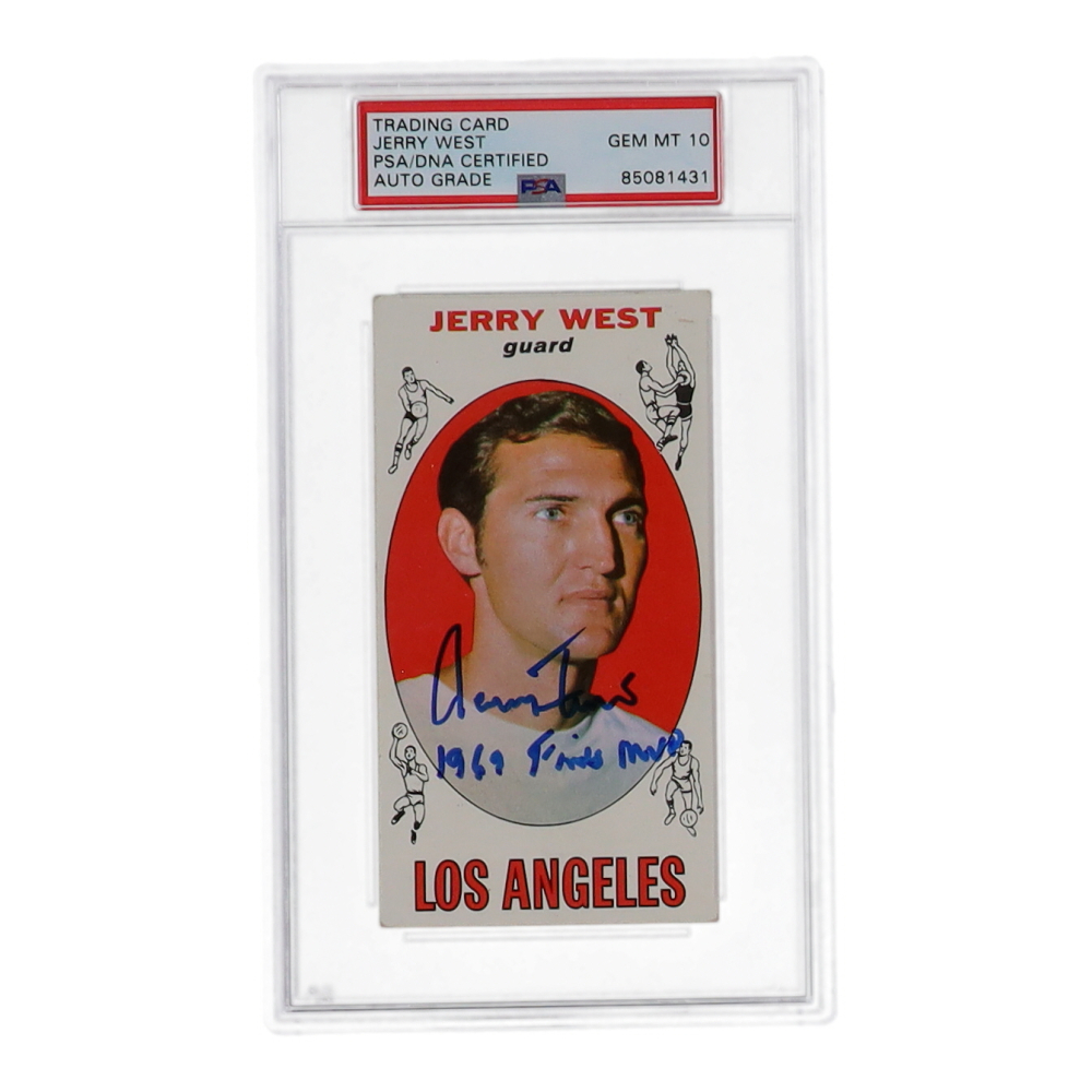 Jerry West Signed 1969-70 Topps #90 Inscribed "1969 Finals MVP" (PSA ...