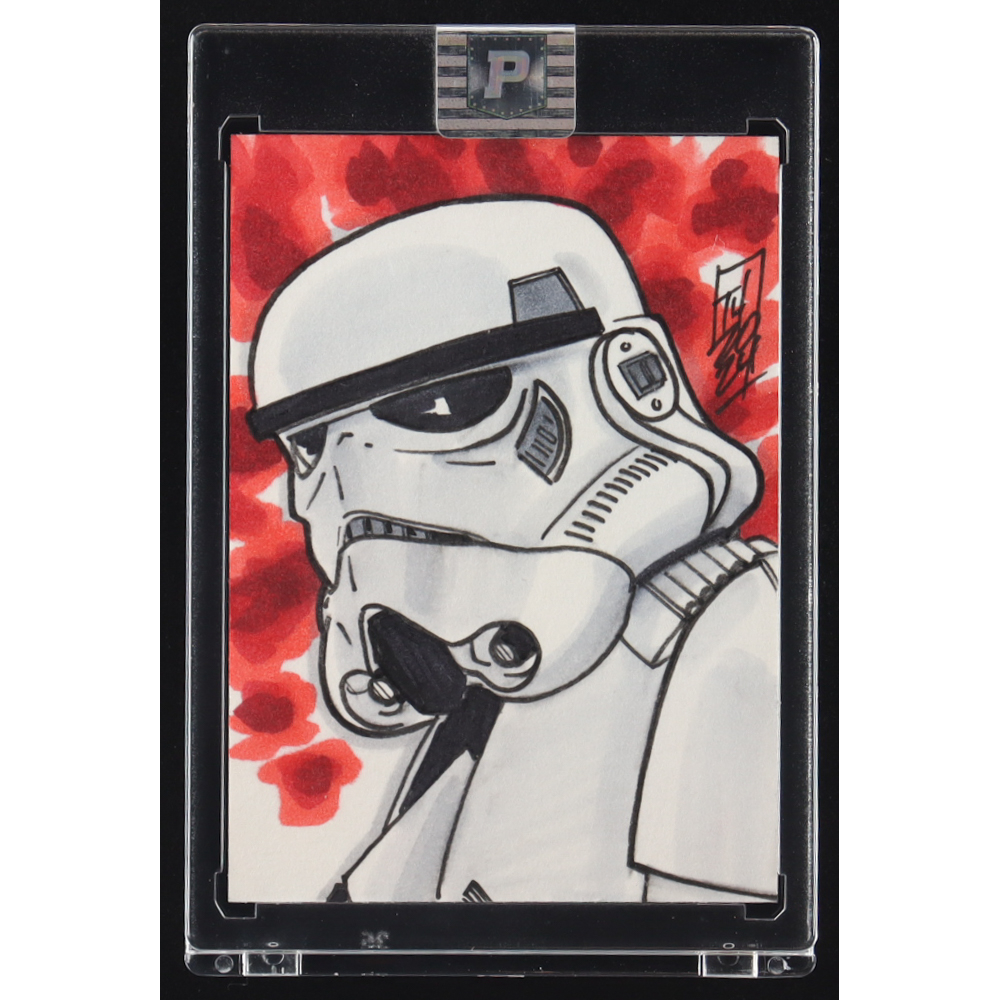 First Order Storm Trooper | Star Wars | Original Art Sketch Card by Tom ...