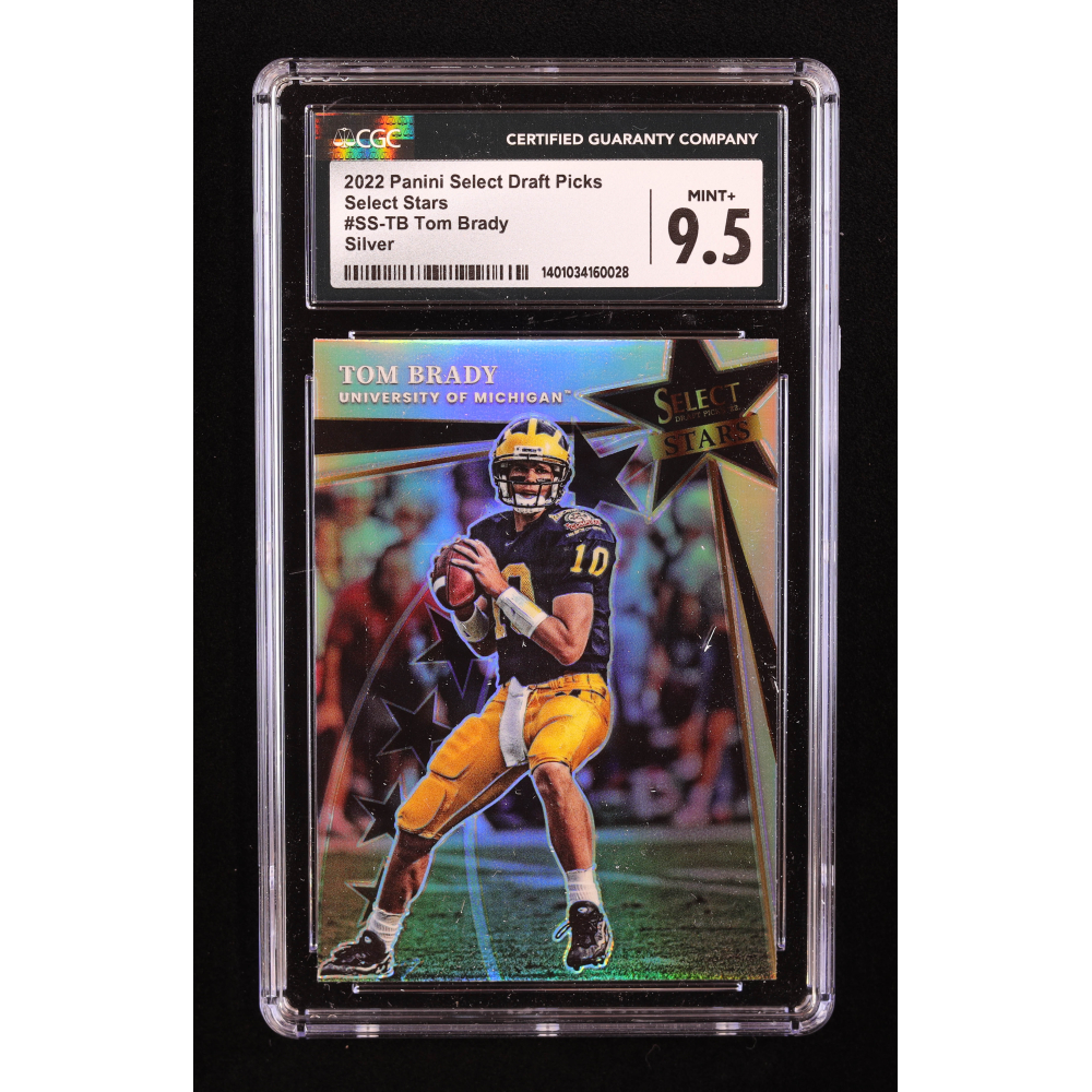 Tom Brady 2022 Select Draft Picks Select Stars Prizms #2 (CGC 9.5 ...