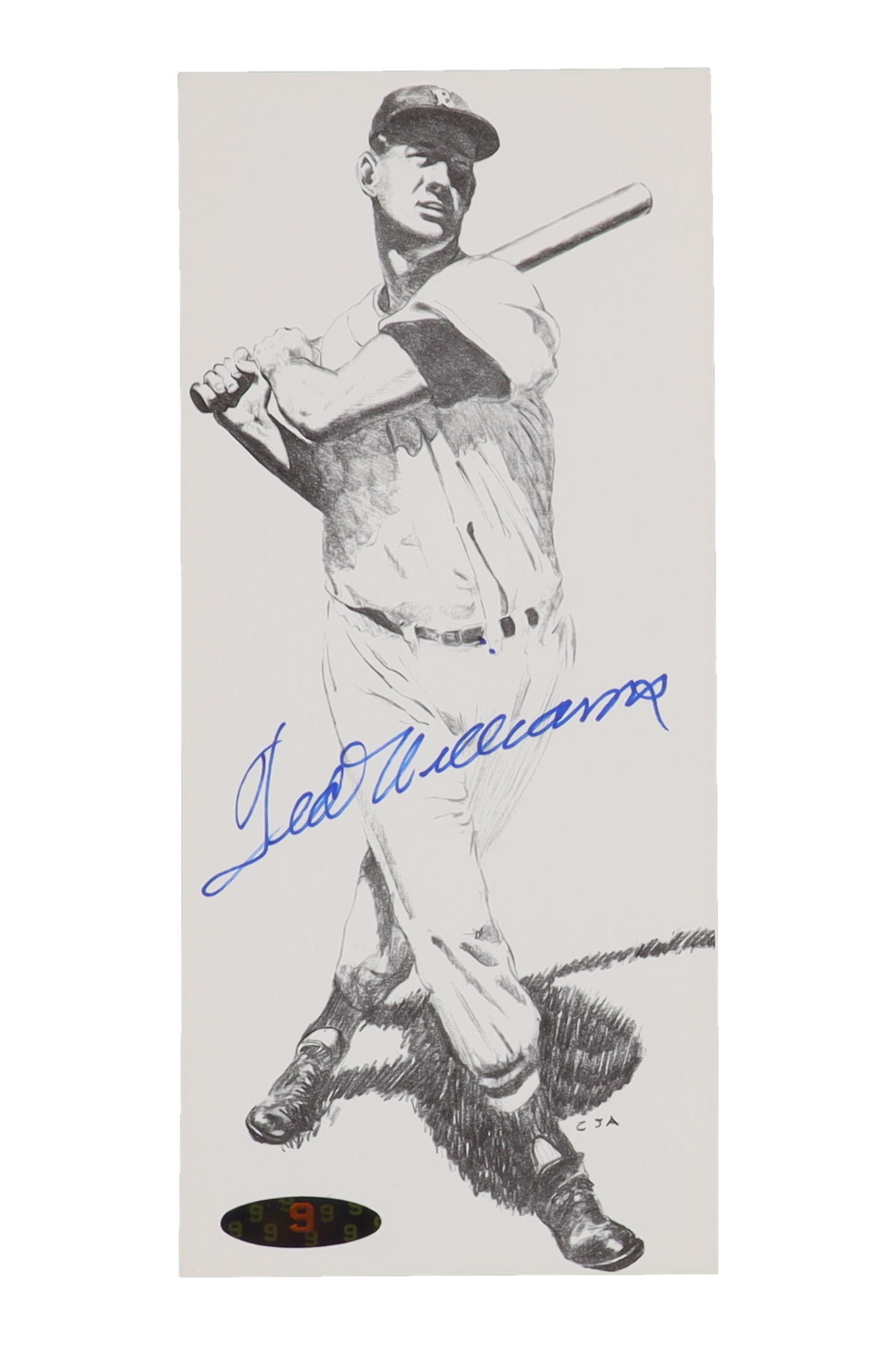 Ted Williams Signed Black & White 9x4 Art Print (Williams) | Pristine ...