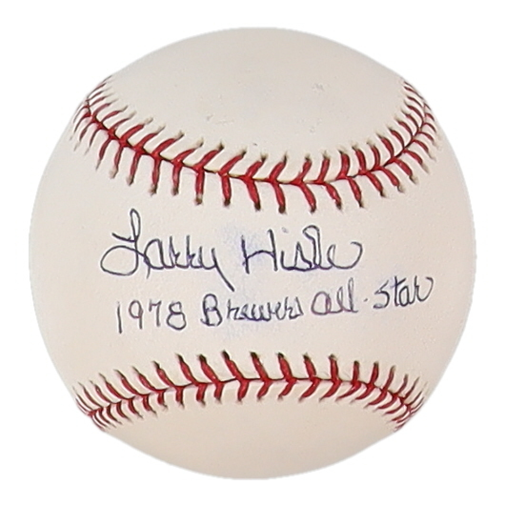 Larry Hisle Signed LL Baseball Inscribed "1978 Brewers All-Star" (JSA ...