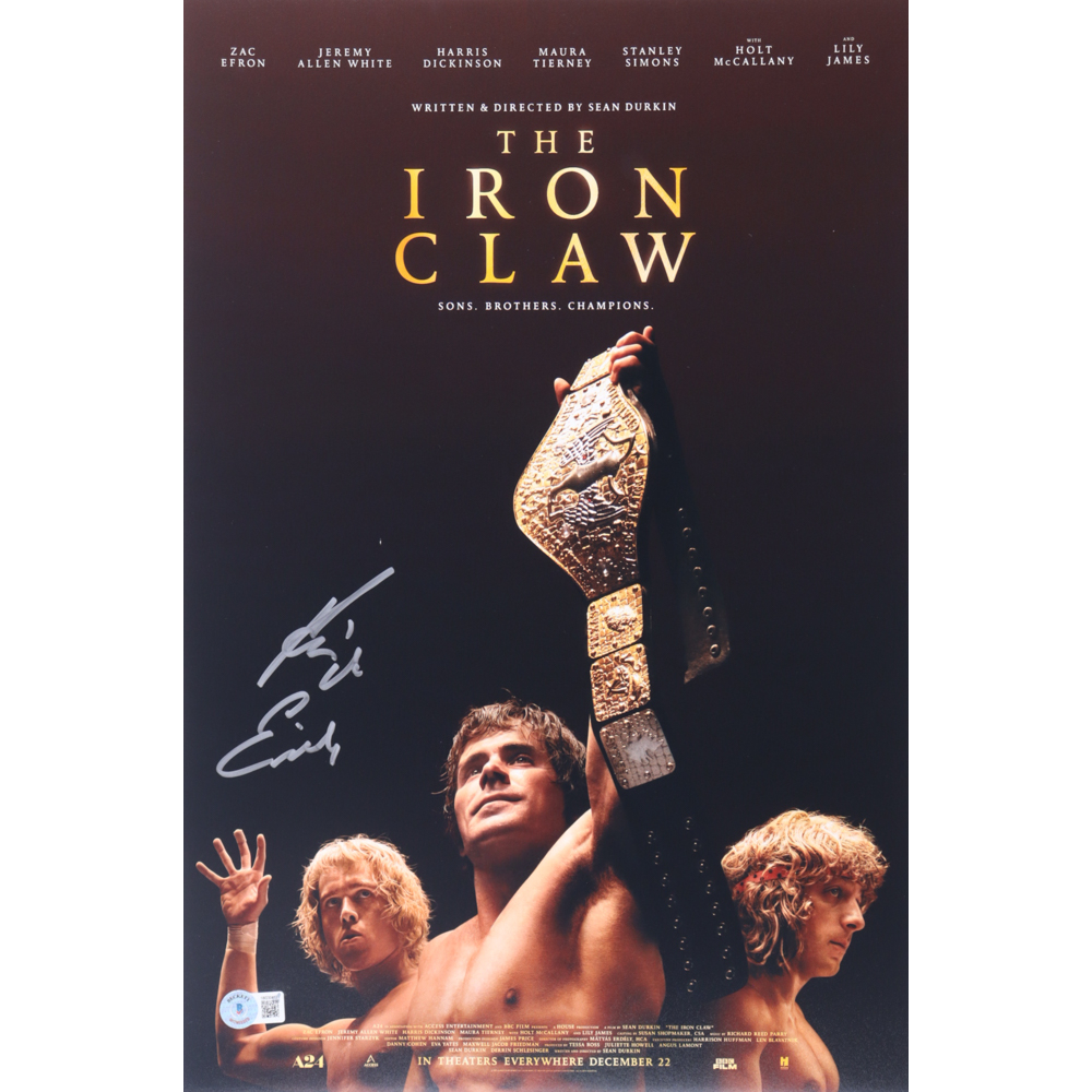 Kevin Von Erich Signed "The Iron Claw" 12x18 Photo (Beckett) | Pristine ...