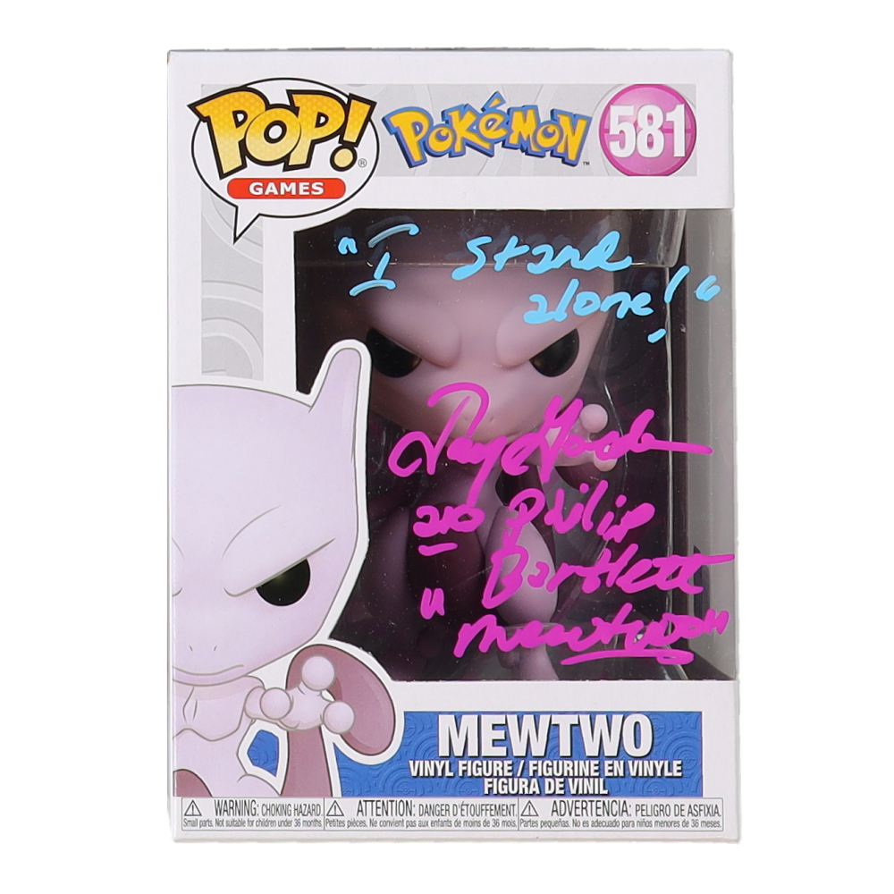 Jay Goede Signed "Pokemon" #581 Mewtwo Funko Pop! Vinyl Figure ...