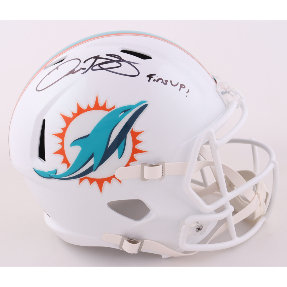 Odell Beckham Jr. Signed Dolphins Full-Size Speed Helmet Inscribed ...