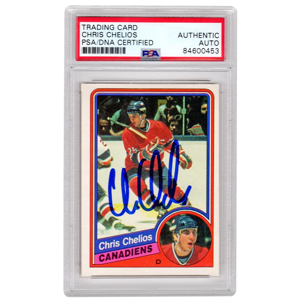 Chris Chelios Signed 1984-85 O-Pee-Chee #259 RC (PSA) | Pristine Auction