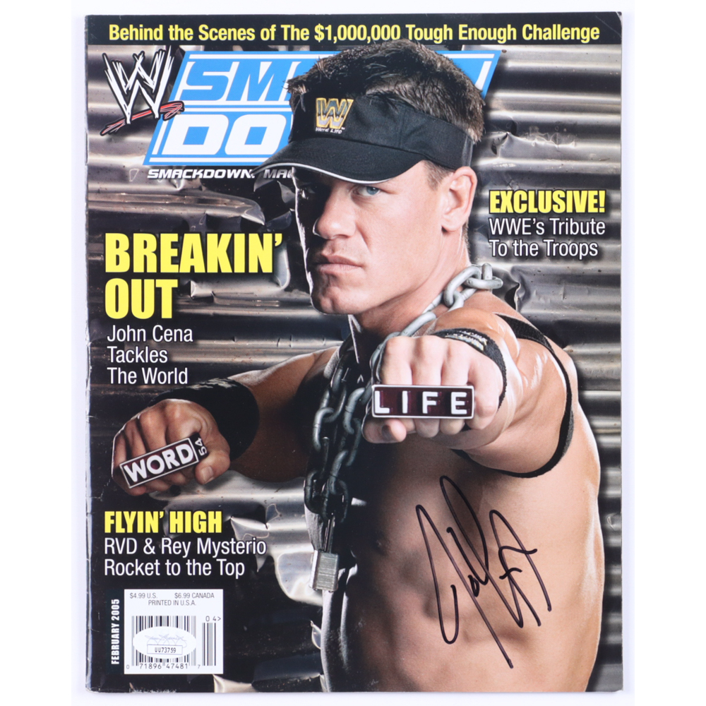 John Cena & Rob Van Dam Signed 2005 WWE SmackDown Magazine (JSA ...