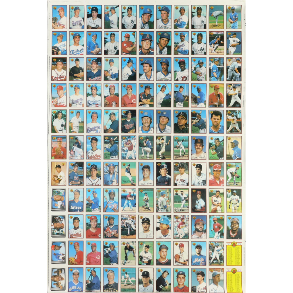 1989 Bowman Baseball Uncut Card Sheet | Pristine Auction