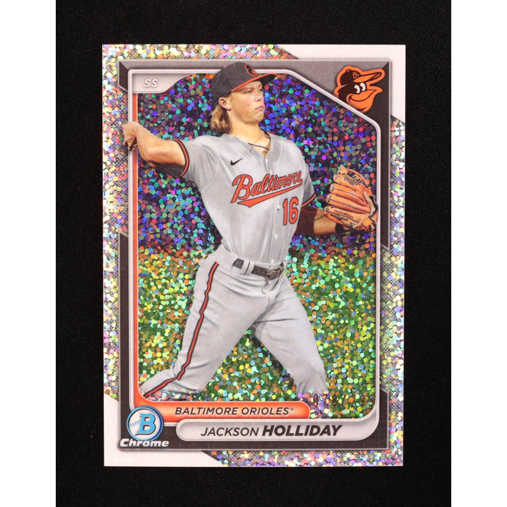 Jackson Holliday 2024 Bowman Chrome Prospects Mini-Diamond Refractors # ...