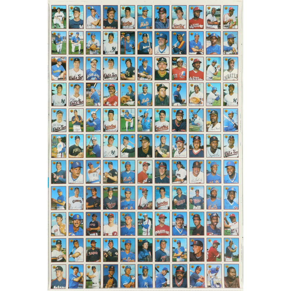 1989 Bowman Baseball Uncut Card Sheet | Pristine Auction
