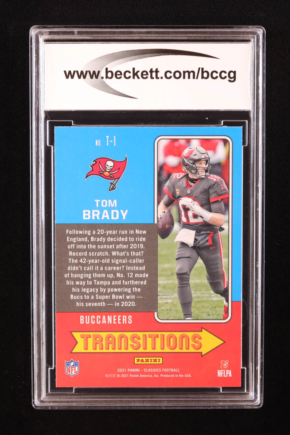 Tom Brady 2021 Classics Transitions Silver #1 (BCCG 10) | Pristine Auction